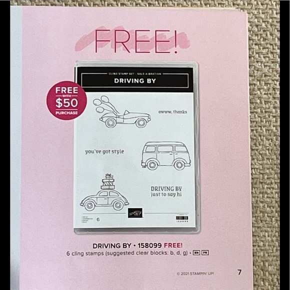 Stampin' Up! | Other | Stampin Up Retired Driving By Stamp Set | Poshmark